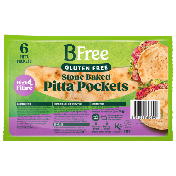Gluten Free Pitta Pockets | Authentically Stone-baked - BFree Foods UK ...