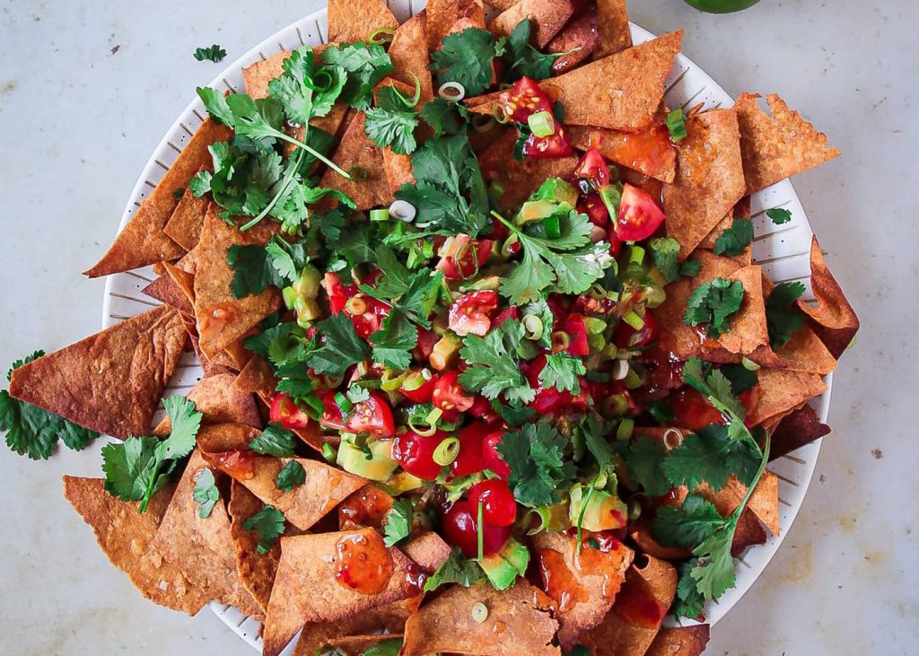 Healthy Sweet Potato Tortilla Nachos Recipe