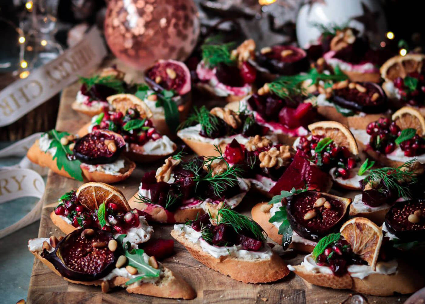 Mixed Christmas Crostini | BFree Foods USA