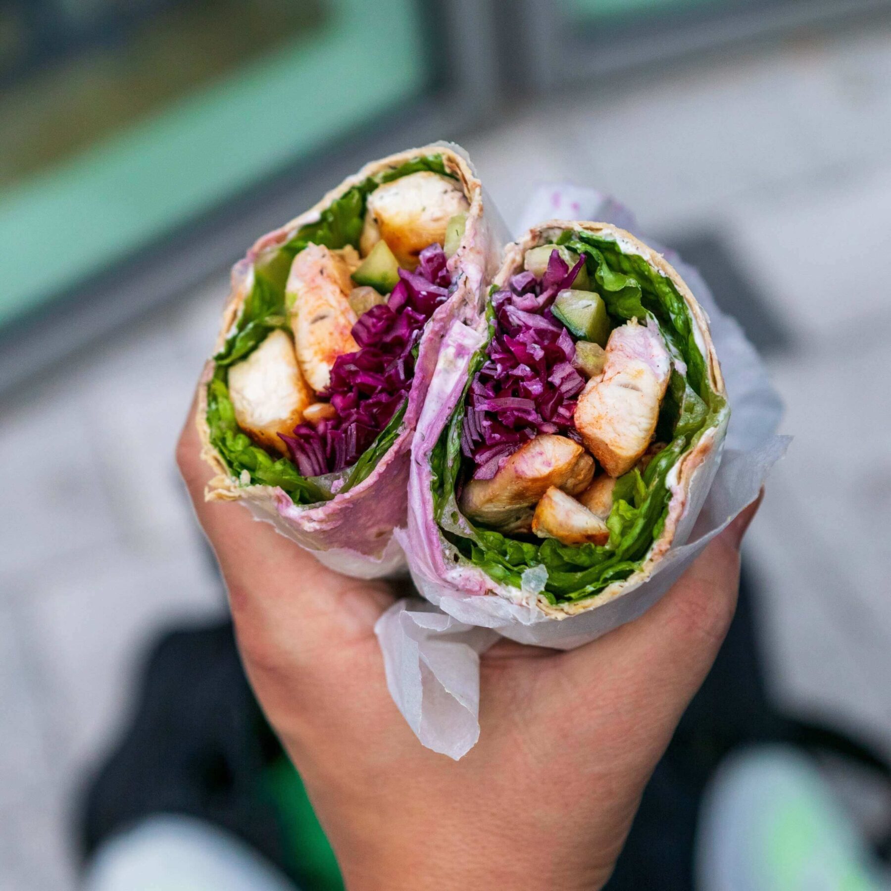 Low carb chicken wrap | Gym Refuel Wrap Recipe